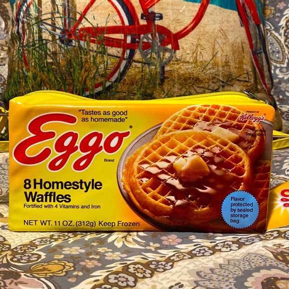 Kelloggs Eggo Waffle Bags Stranger Things Box Leggo My Eggo Kitschy Novelty Eggo Box Bag